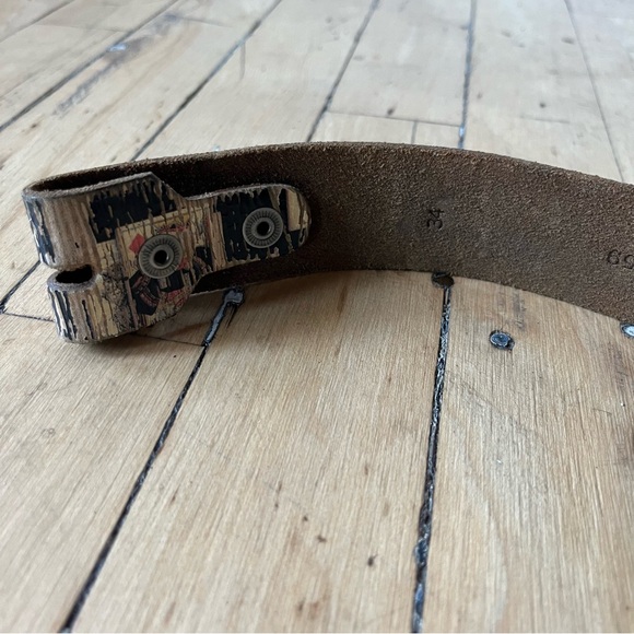 Leather Island | Accessories | Vintage Style Leather Belt With Playing ...